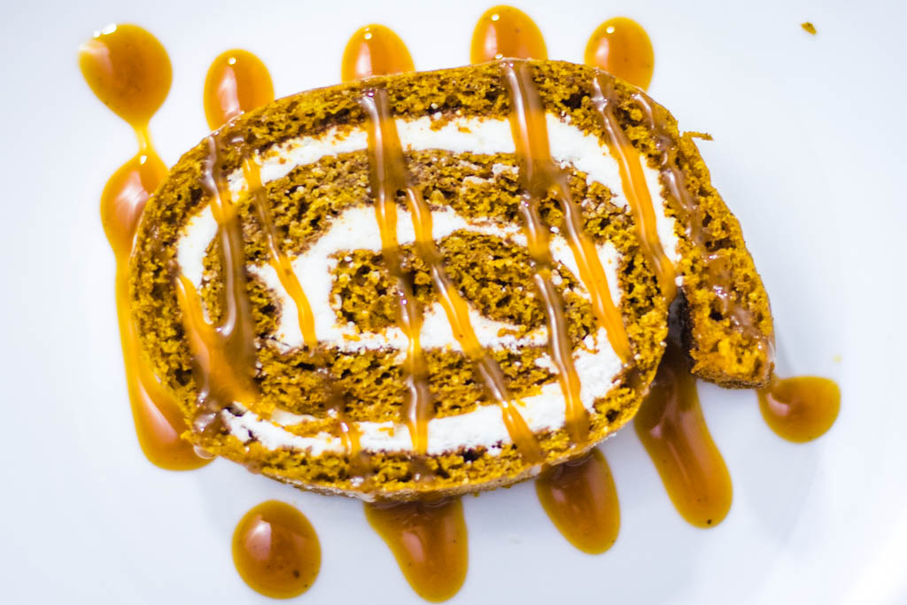 Pumpkin Cake Roll with Maple Buttercream - Sweet Beginnings Blog