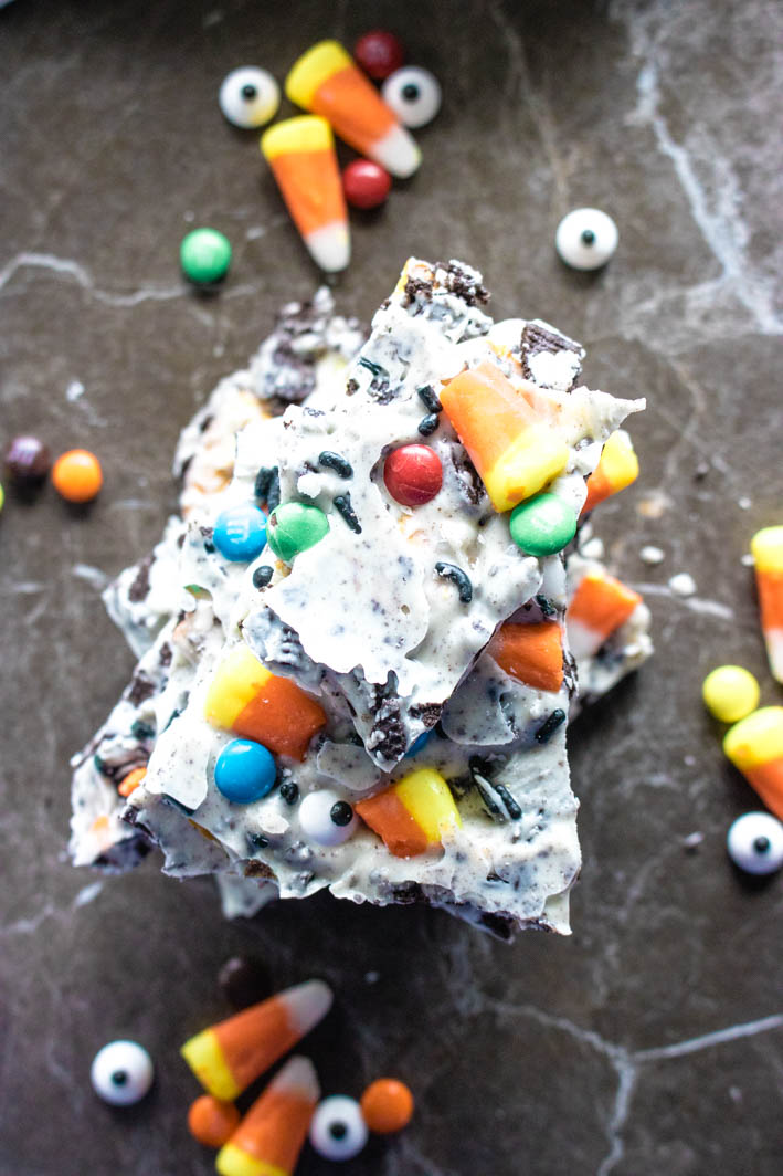 Spooky Candy Bark - Sweet Beginnings Blog