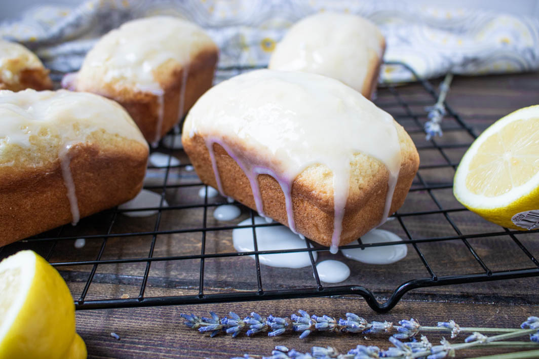 Lavender Lemon Mini Loaves - Sweet Beginnings Blog