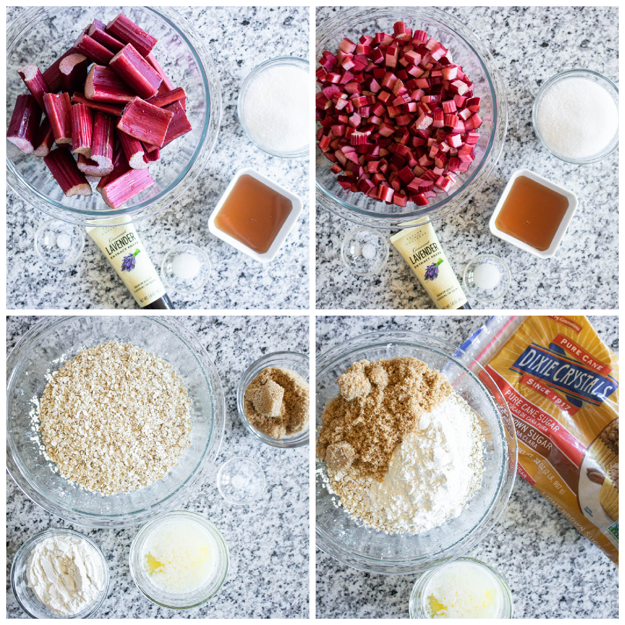 Rhubarb Lavender Crisp - Sweet Beginnings Blog