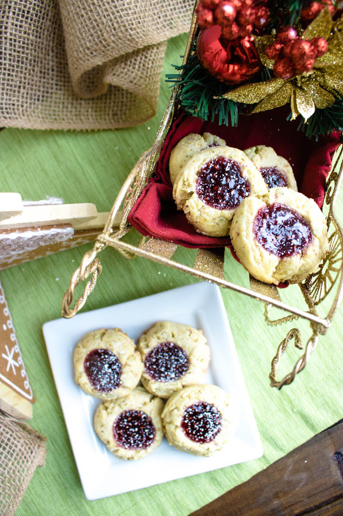 Raspberry Pistachio Thumbprints - Sweet Beginnings Blog