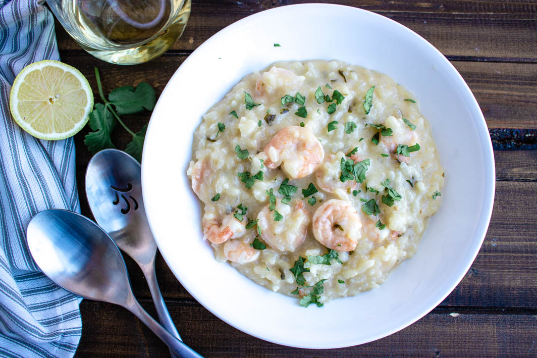 Shrimp Scampi Risotto - Sweet Beginnings Blog